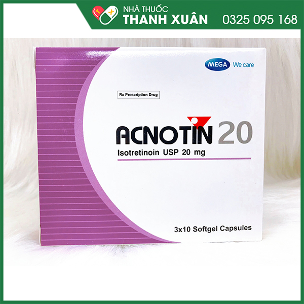 Acnotin 20 trị mụn trứng cá