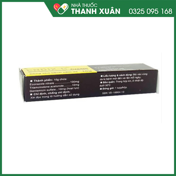 Endix-G điều trị nấm da, viêm da