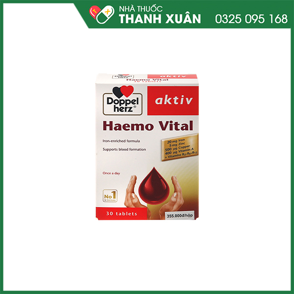 Haemo Vital vitamin bổ sung sắt