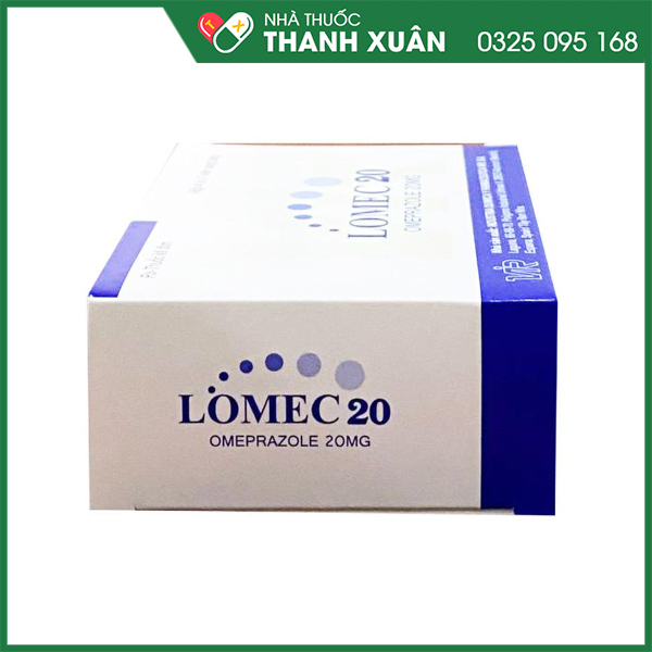 Lomec 20 trị viêm loét dạ dày, tá tràng