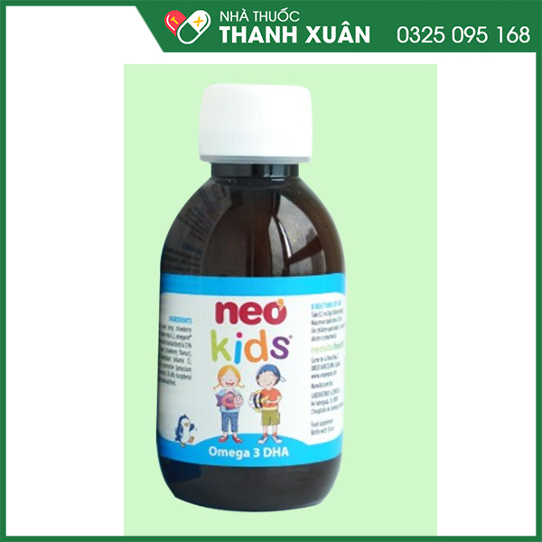Neo Kids bổ sung DHA, EPA, Vitamin E, D3, A