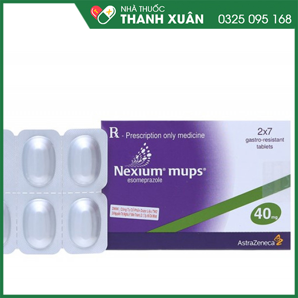 Nexium mups điều trị trào ngược dạ dày - thực quản