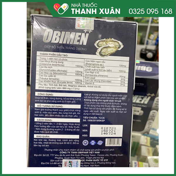 OBIMEN giúp tăng cường sinh lý nam