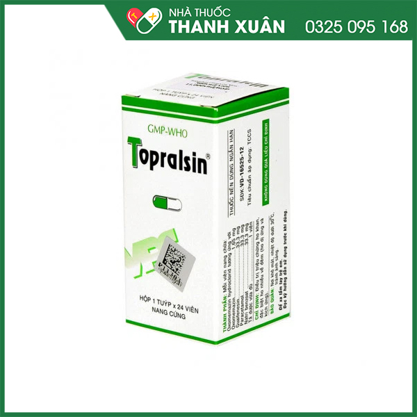 Topralsin trị ho khan ho do kích ứng