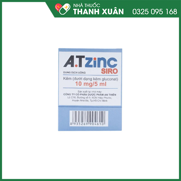 A.Tzinc siro bổ sung kẽm và tăng đề kháng