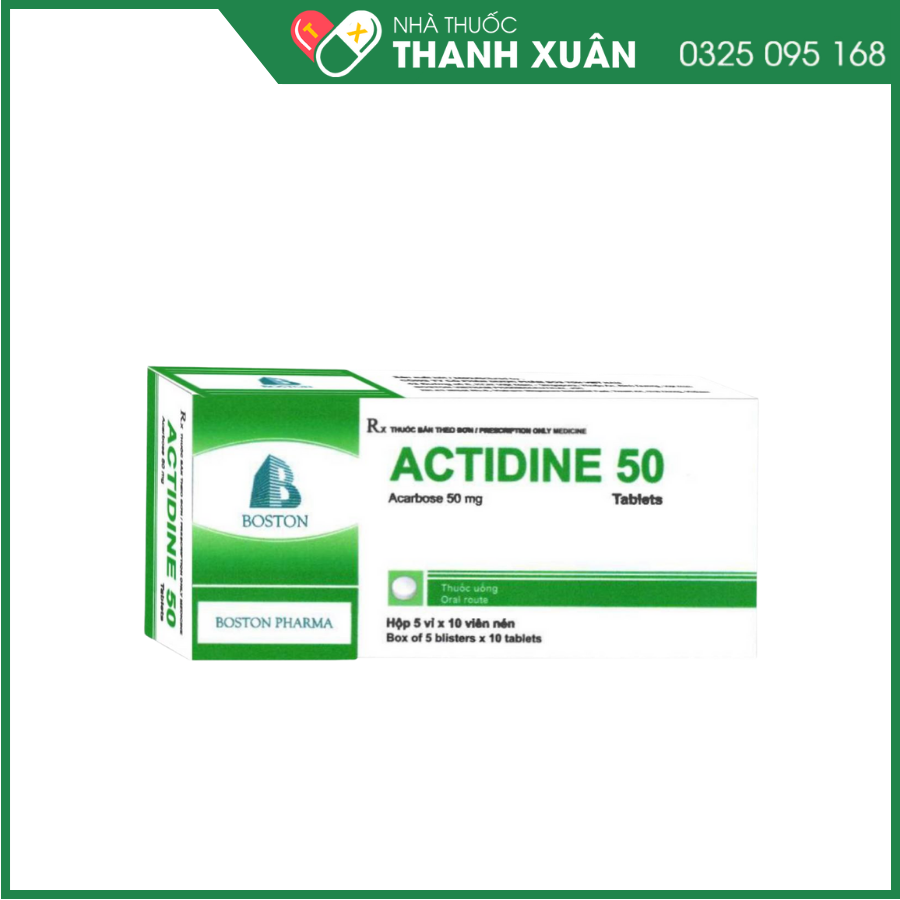Actidine 50 điều trị tiểu đường type 2