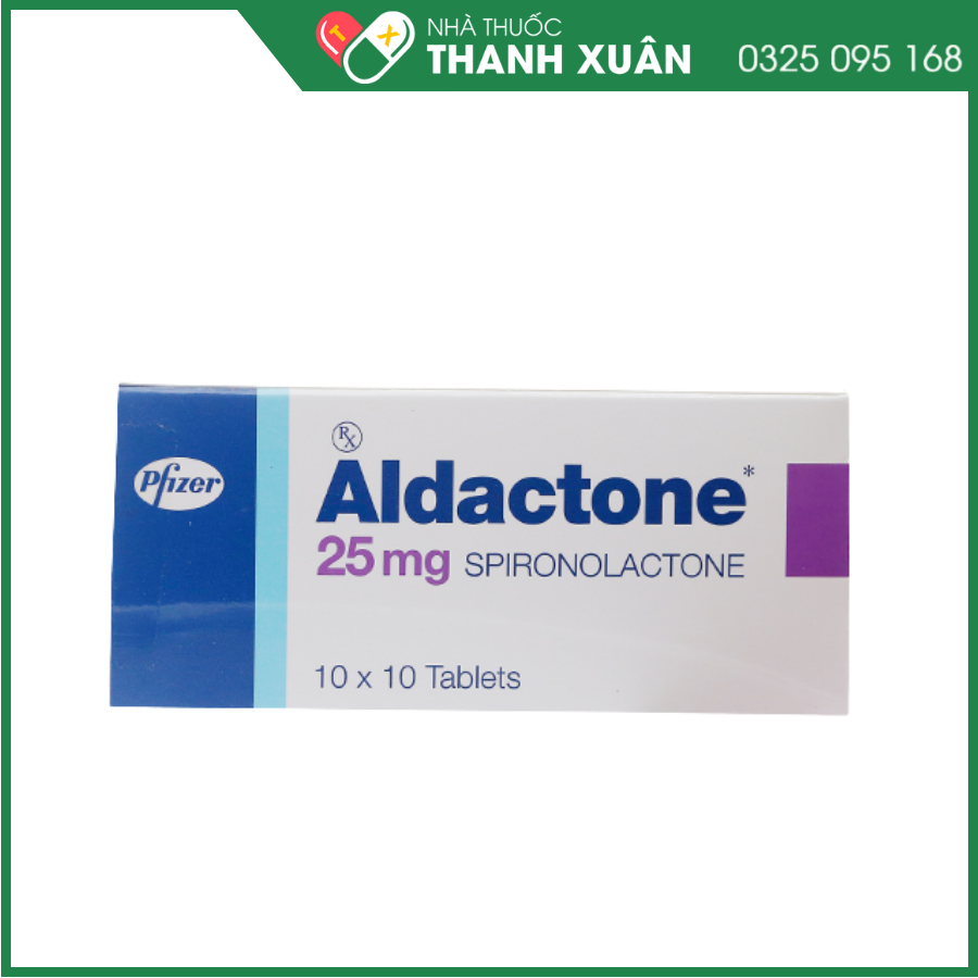 Aldactone 25mg trị tăng huyết áp, suy tim