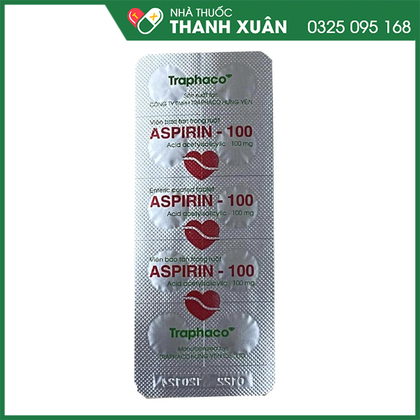 Aspirin 100 điều trị dự phòng nhồi máu cơ tim