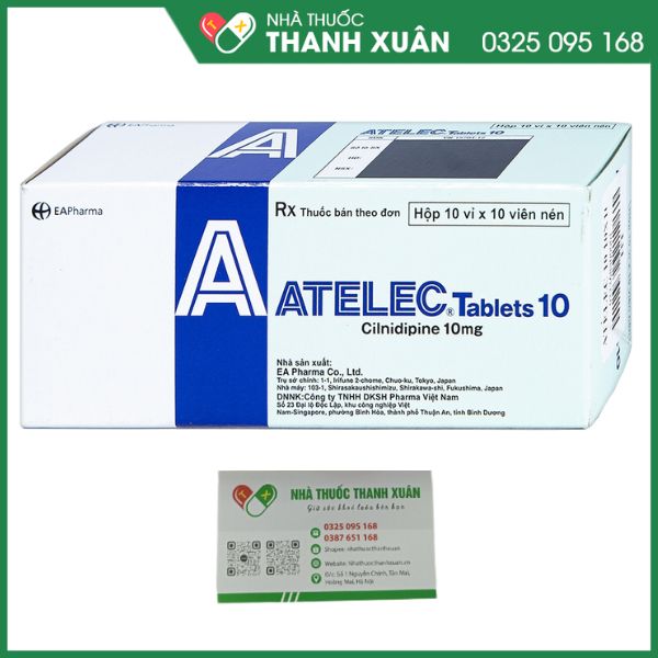 Atelec Tablets 10 điều trị tăng huyết áp