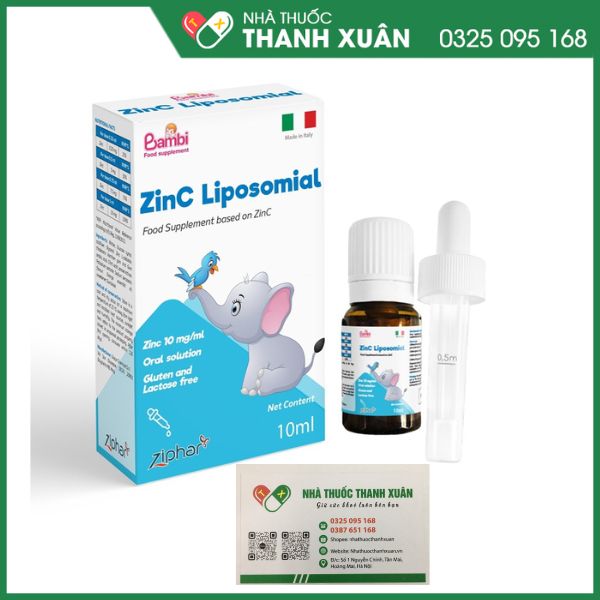 Bambi ZinC Liposomiale - kẽm sinh học dạng giọt cho bé