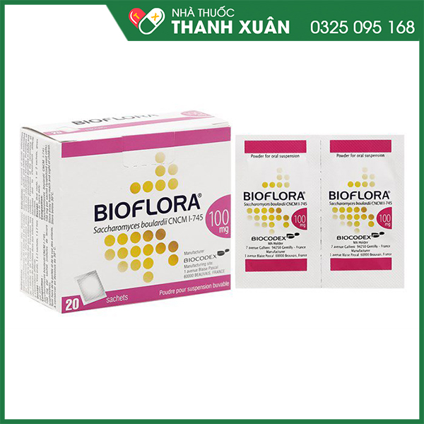 Bioflora 100mg ngừa và điều trị tiêu chảy