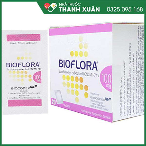 Bioflora 100mg ngừa và điều trị tiêu chảy