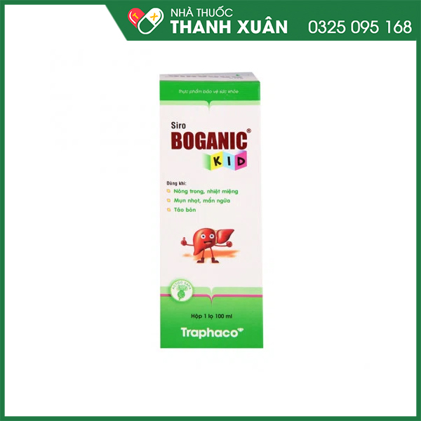 Boganic Kid thanh nhiệt giảm táo bón