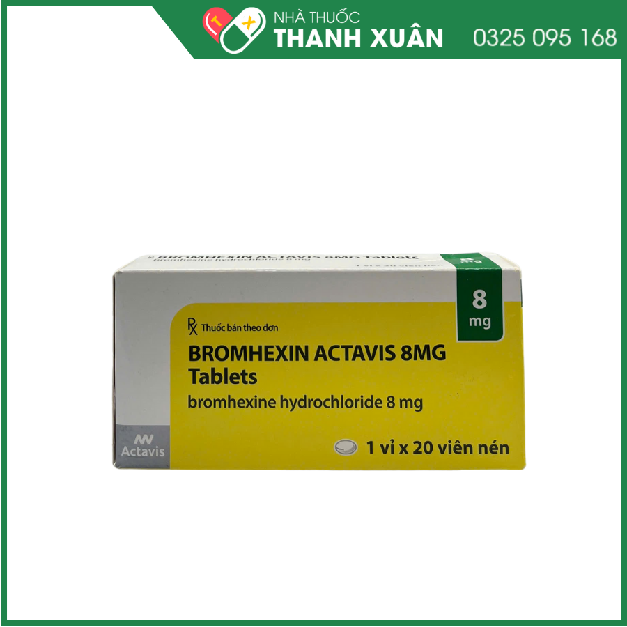 Bromhexine Actavis làm loãng đờm nhanh chóng