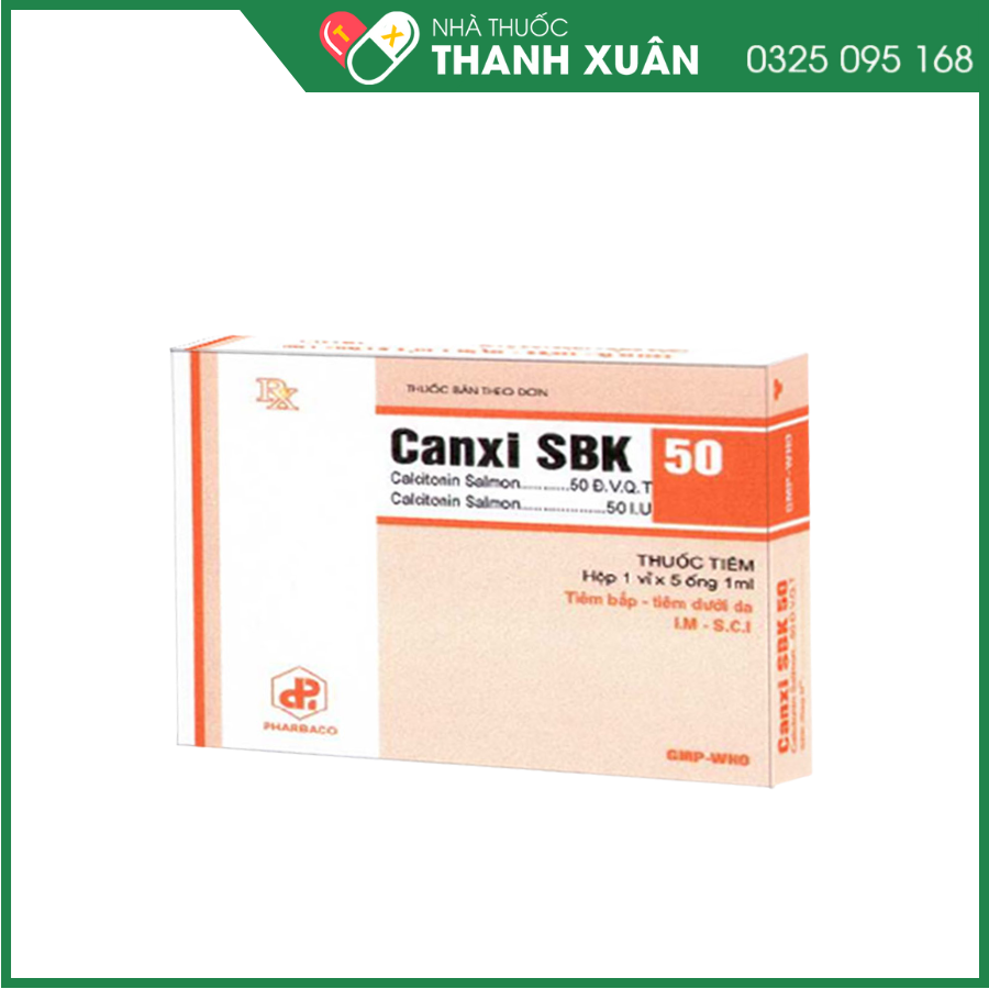 Canxi SBK 50 điều trị bệnh xương Paget