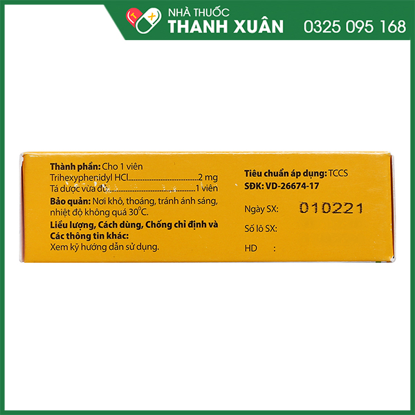 Danapha-Trihex 2 điều trị bệnh Parkinson