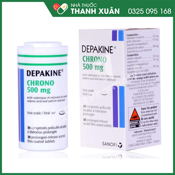 Depakine chrono 500mg trị các thể động kinh