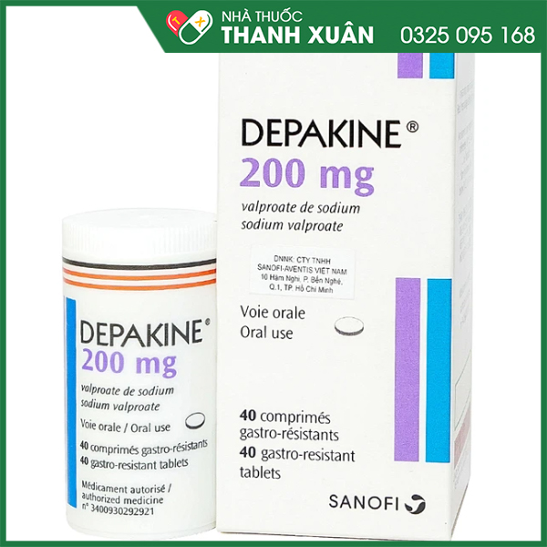 Thuốc Depakine 200mg điều trị động kinh