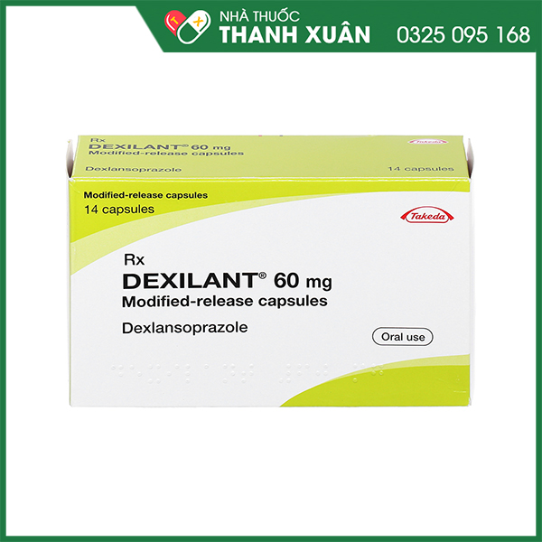 Dexilant 60mg trị trào ngược dạ dày, thực quản
