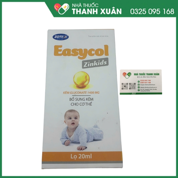 Easycol Zinkids giúp tăng đề kháng, hỗ trợ nhanh bình phục vết thương