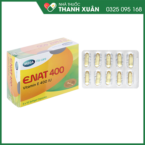 Enat 400 ngừa và điều trị thiếu Vitamin E