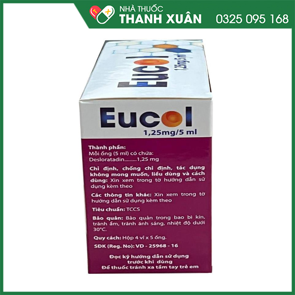 Eucol điều trị viêm mũi dị ứng