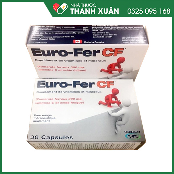Euro Fer-CF thuốc bổ máu, bổ sung sắt