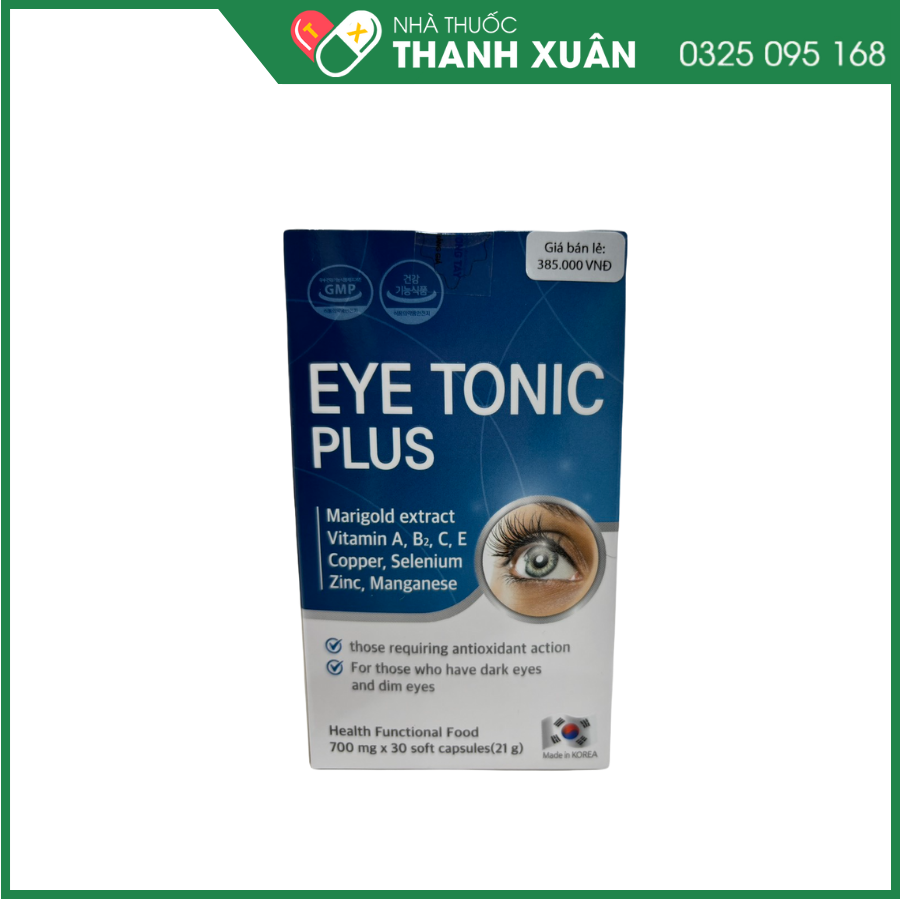 Eye Tonic Plus - Giúp tăng cường thị lực, giảm mờ mắt, khô mắt, bảo vệ mắt