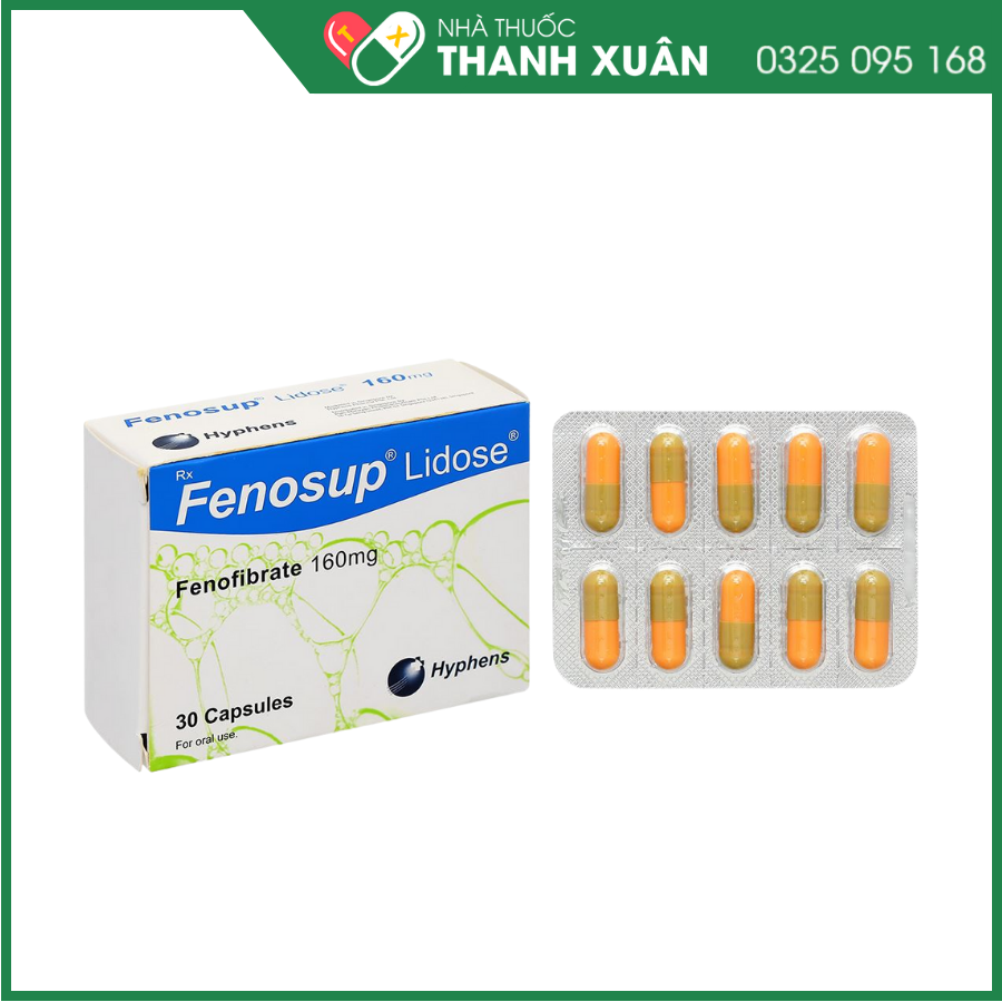 Fenosup Lidose điều trị tăng cholesterol máu và triglycerid máu cao