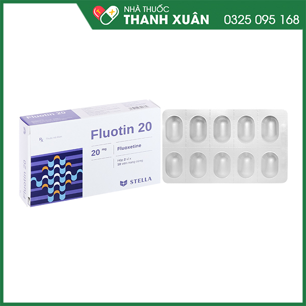 Thuốc Fluotin 20 trị trầm cảm, rối loạn lưỡng cực