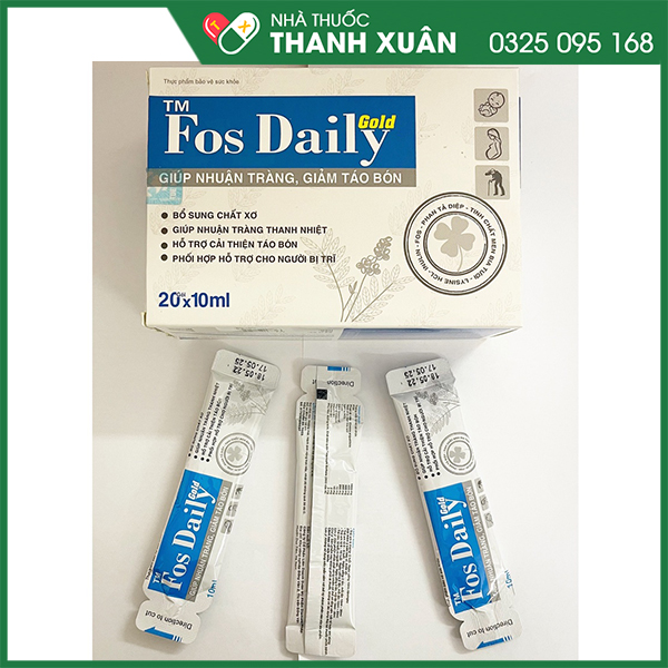 Fos Daily Gold bổ sung chất sơ, nhuận tràng