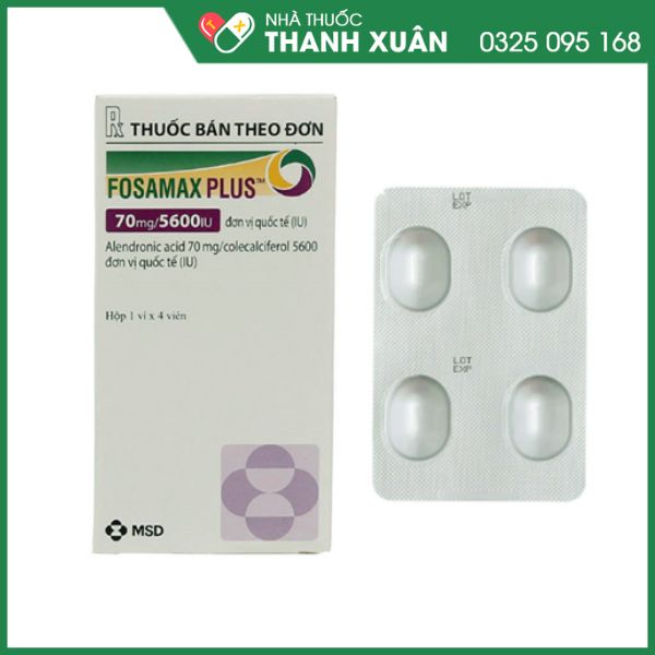 Fosamax Plus 70mg/5600IU điều trị loãng xương