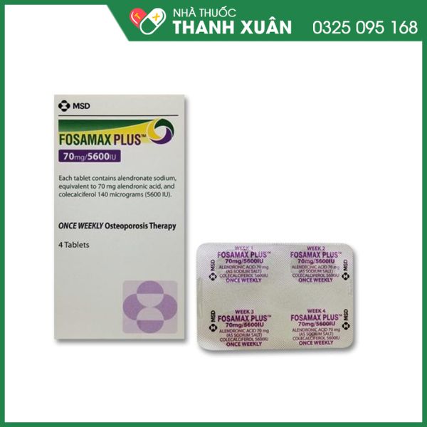 Fosamax Plus 70mg/5600IU điều trị loãng xương