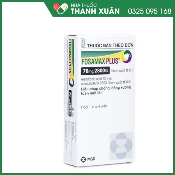 Fosamax Plus 70mg/2800IU trị loãng xương