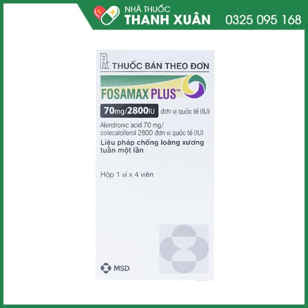 Fosamax Plus 70mg/2800IU trị loãng xương