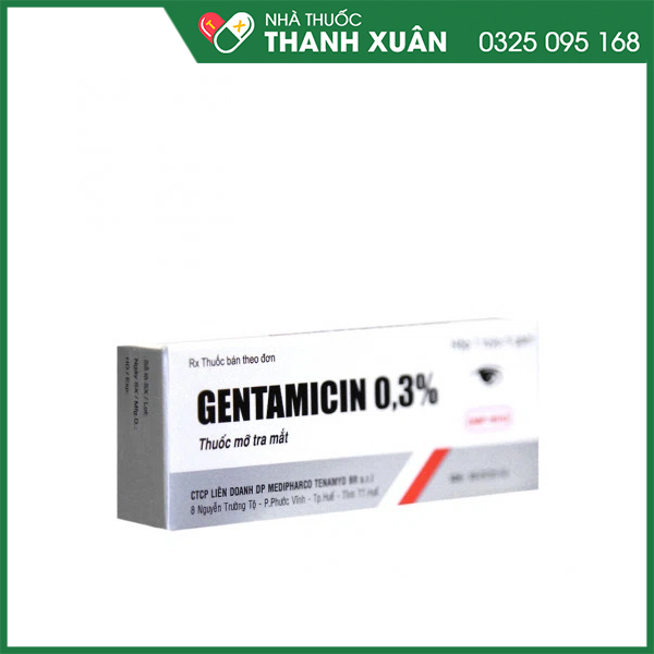Gentamicin 0.3% điều trị nhiễm khuẩn da