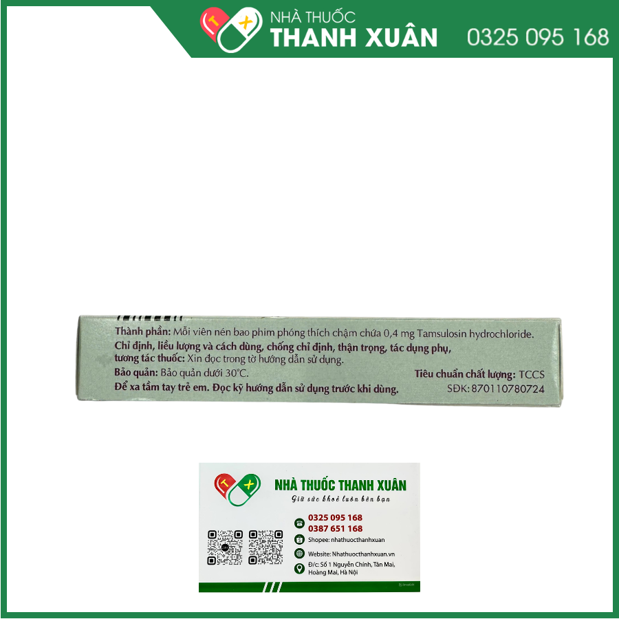 Harnal Ocas 0,4 mg điều trị triệu chứng đường tiểu dưới