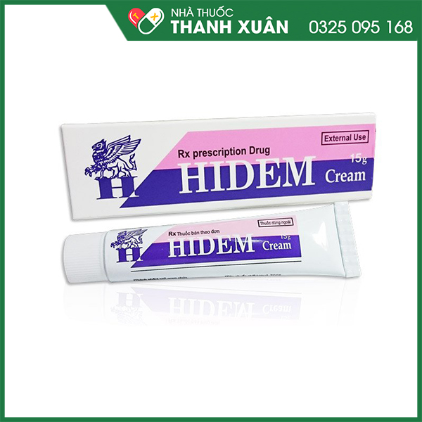 Thuốc Hidem cream tuýp 15g trị viêm da