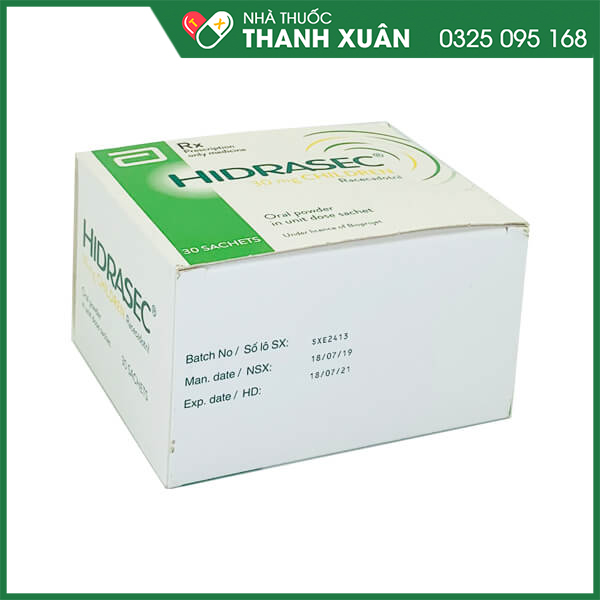 Hidrasec 30mg trị tiêu chảy bù nước