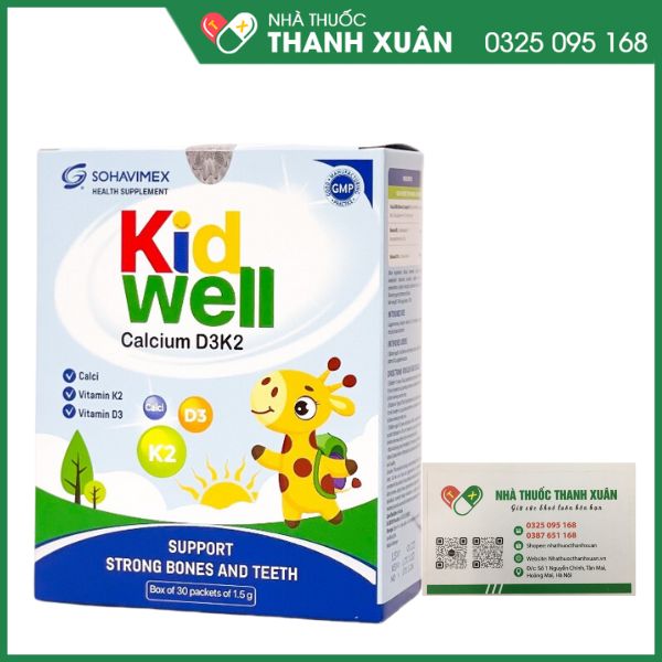 Kid Well hỗ trợ ăn ngon, tăng cường sức khỏe