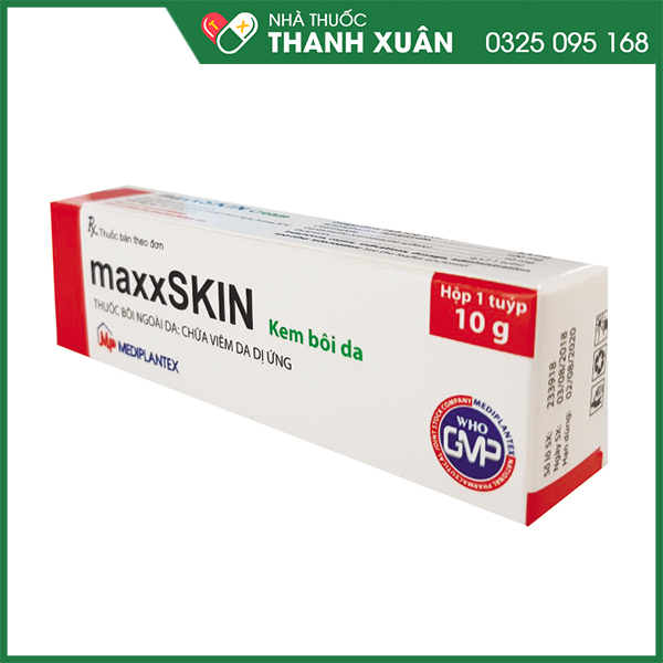 Maxxskin Cream điều trị nấm da, viêm da dị ứng