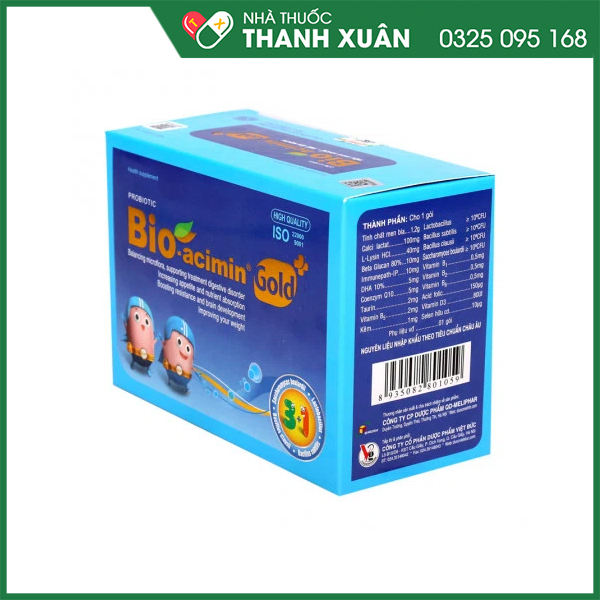 Men vi sinh Bio-acimin Gold bổ sung lợi khuẩn, vitamin