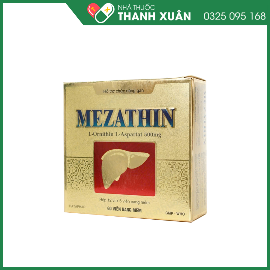 Mezathin hỗ trợ điều trị viêm gan, xơ gan, gan nhiễm mỡ, giải độc gan ...