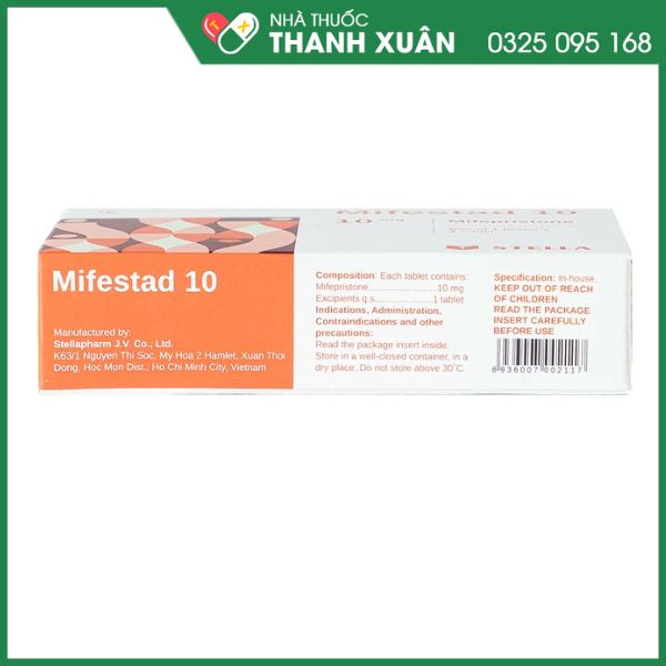 Mifestad 10 Stella tránh thai khẩn cấp
