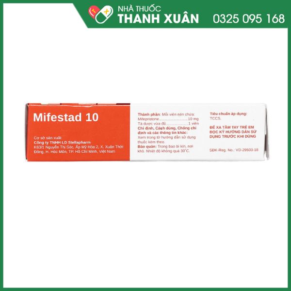 Mifestad 10 Stella tránh thai khẩn cấp