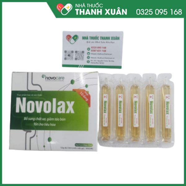 Novolax ống uống chất xơ hòa tan giảm táo bón