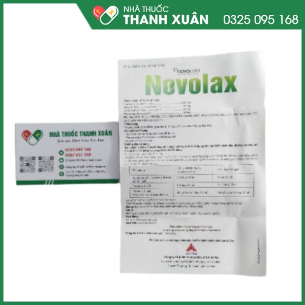 Novolax ống uống chất xơ hòa tan giảm táo bón