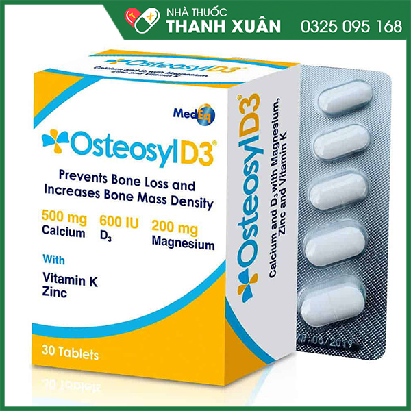 Osteosyl D3 viên uống bổ sung Vitamin D calci