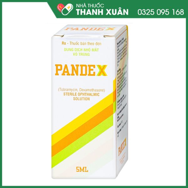 Pandex nhỏ mắt trị viêm kết mạc, giác mạc