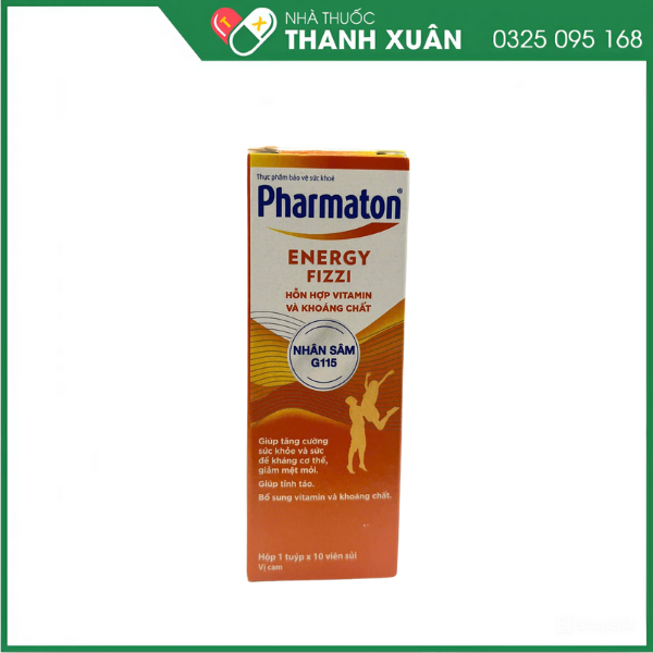 Pharmaton Energy Fizzi bổ sung vitamin và khoáng chất